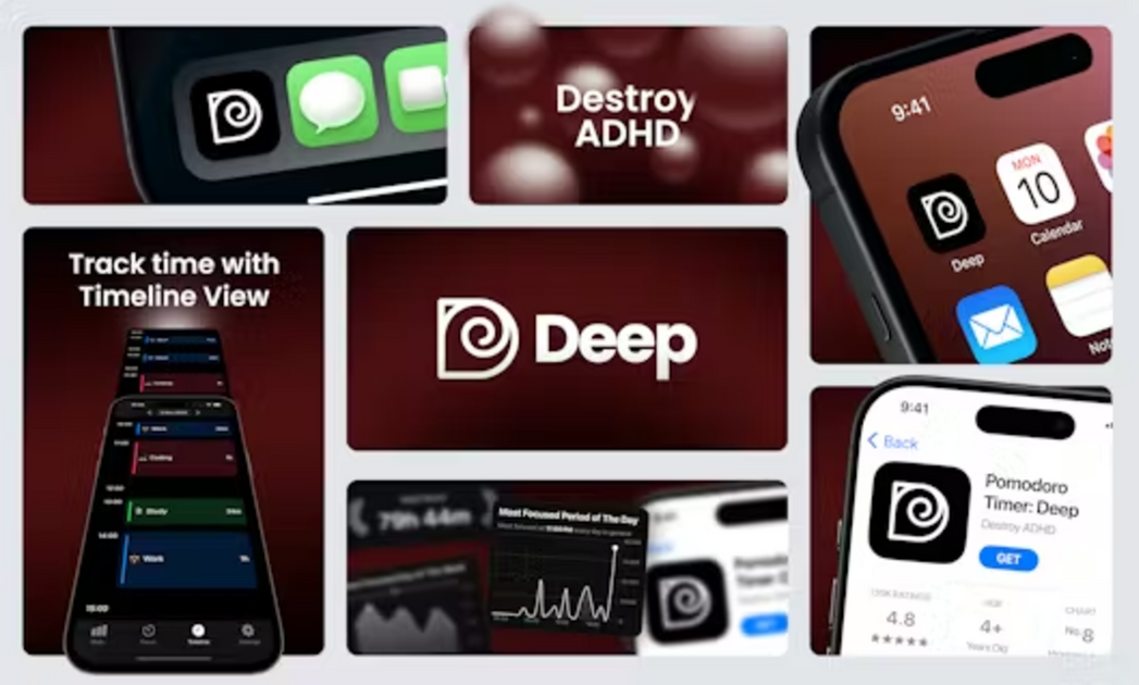 Deep - Pomodoro timer to destroy ADHD | Steemhunt